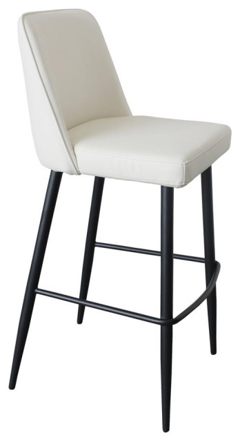 Emelia Barstool Ivory - Midcentury - Bar Stools And Counter Stools - by ...