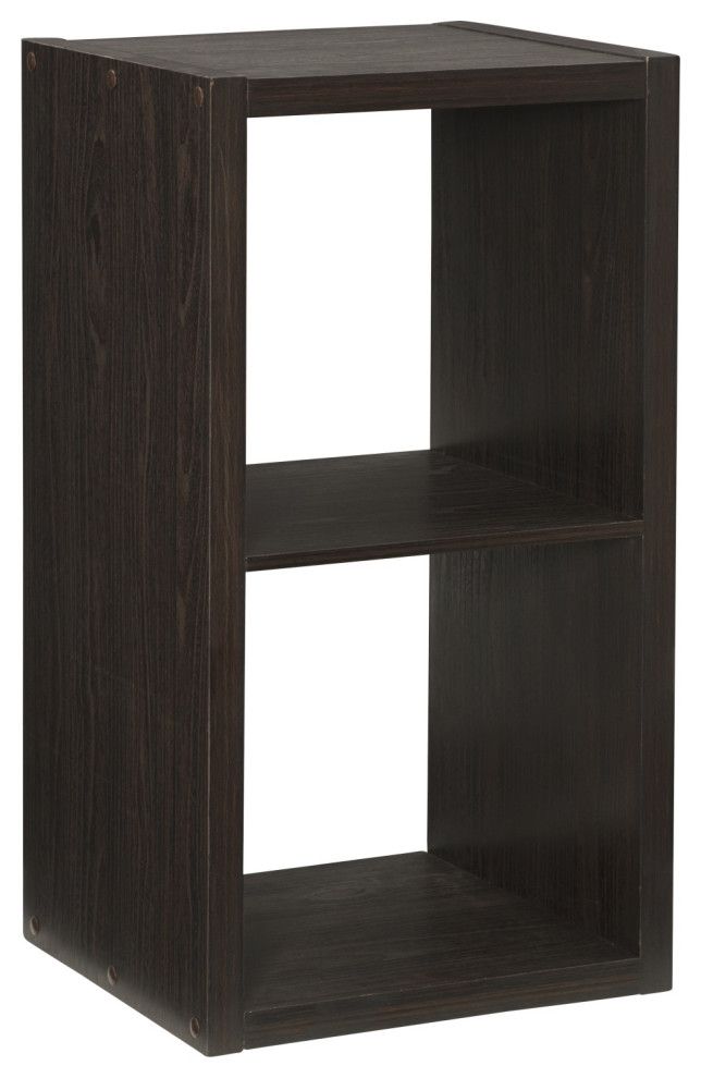 Galli 2 Cubby Storage Cabinet Espresso - Transitional - Display And ...