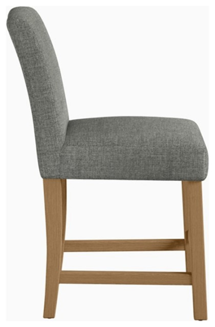 DHP Jane Parsons Upholstered Counter Stool with Tufting in Dark Gray ...