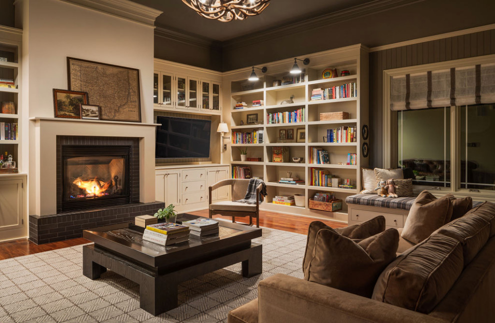 Scottish Inspired Library/Family Room - Traditional - Family Room ...