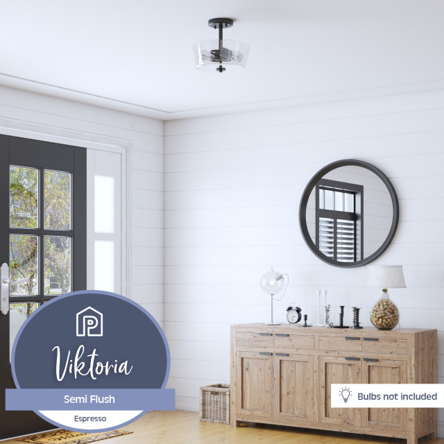 Prominence Home Viktoria Semi-Flushmount Ceiling Light Fixture ...