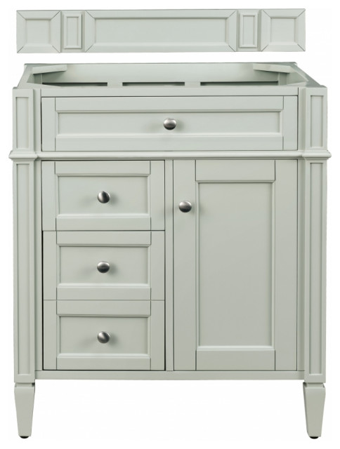 30" Transitional Sage Green Freestanding Single Sink Bathroom Vanity ...