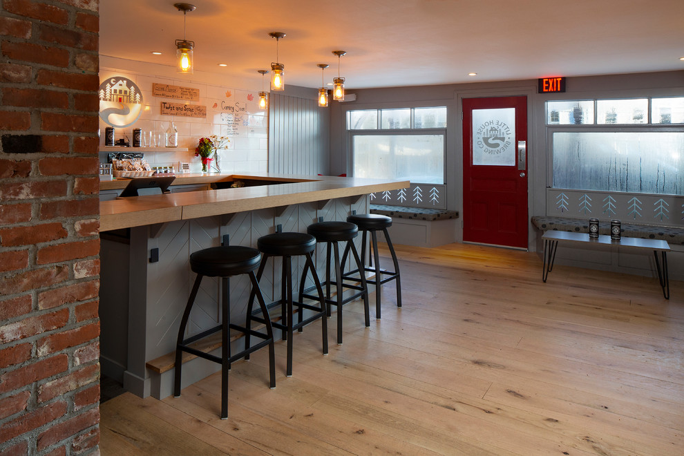 Little House Brewing Company - Transitional - Home Bar - Bridgeport ...