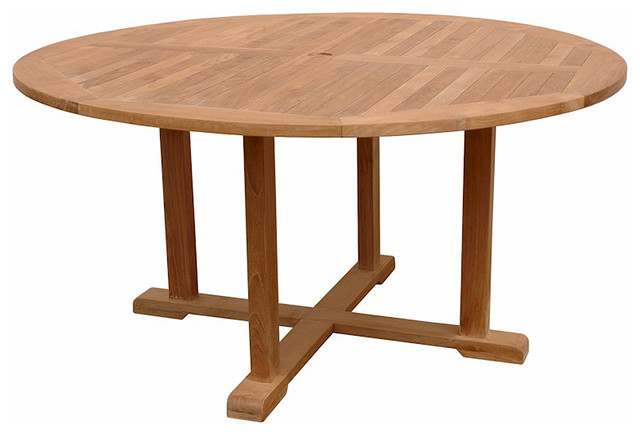 Tosca 5-Foot Round Table - Transitional - Outdoor Dining Tables - by ...