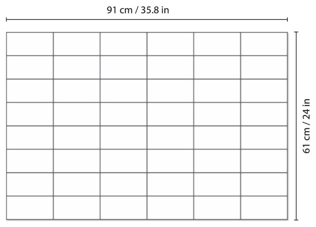 12"x6" Kitchen Original Brilliant White Glossy 3D Tile Stickers ...