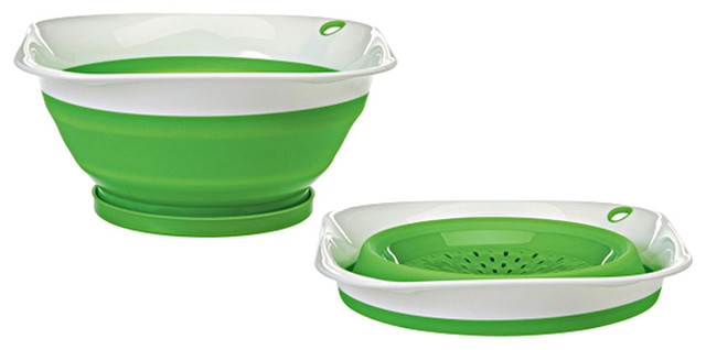 Prepworks by Progressive Thinstore Collapsible Square 3 Quart Colander ...