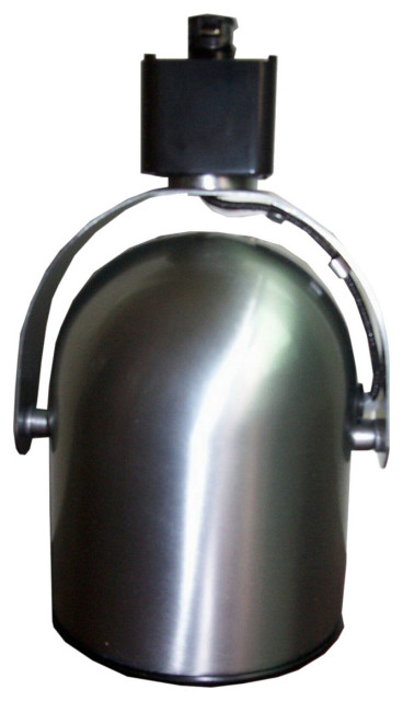 Low Voltage Track Head In Brushed Steel - Transitional - Track Heads ...