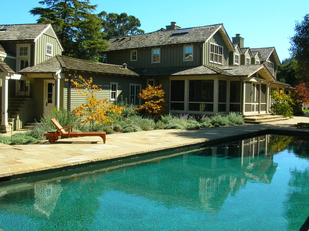 Rustic Woodside - Rustic - Pool - San Francisco - by Strata Landscape ...