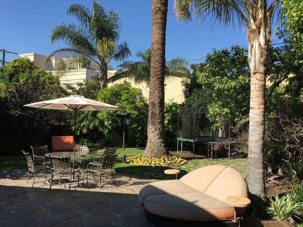 planting at base of palm tree