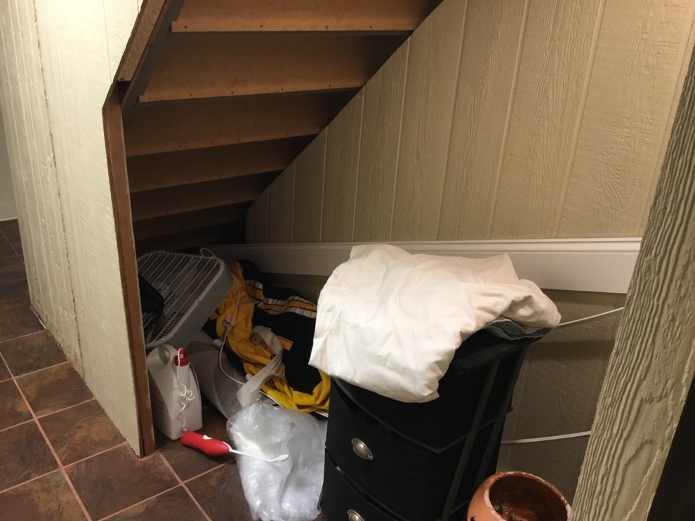 need help figuring out how to make this usable storage area.
