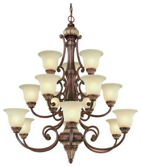 Dolan Designs 2643-211 Bonita - Fifteen Light Three Tier Chandelier ...