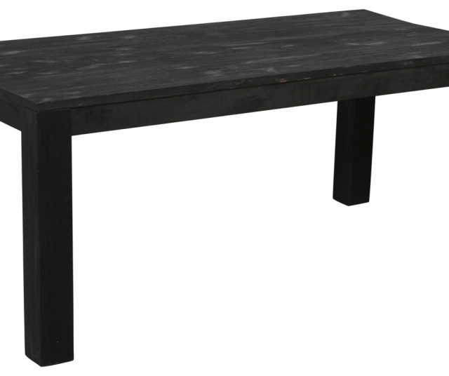 72" Dark Gray Rectangular Solid Wood Dining Table - Dining Tables - by ...