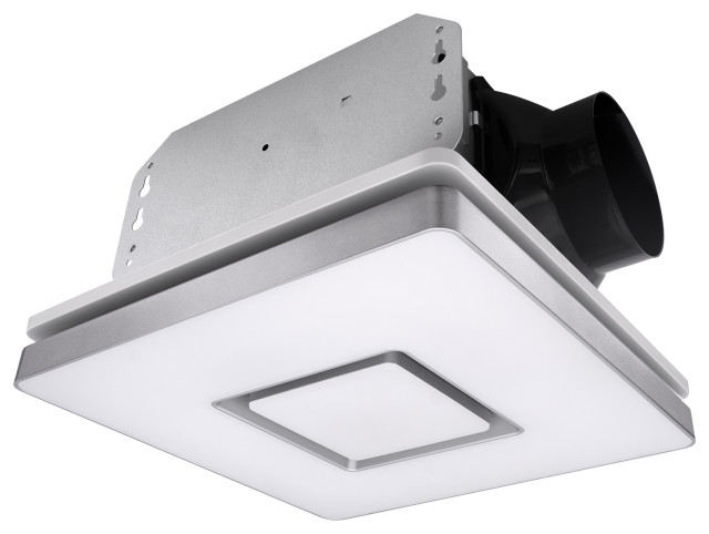 Bathroom Exhaust Fan & Light Combo 90 CFM 1.5 Sones Dimmable Light ...