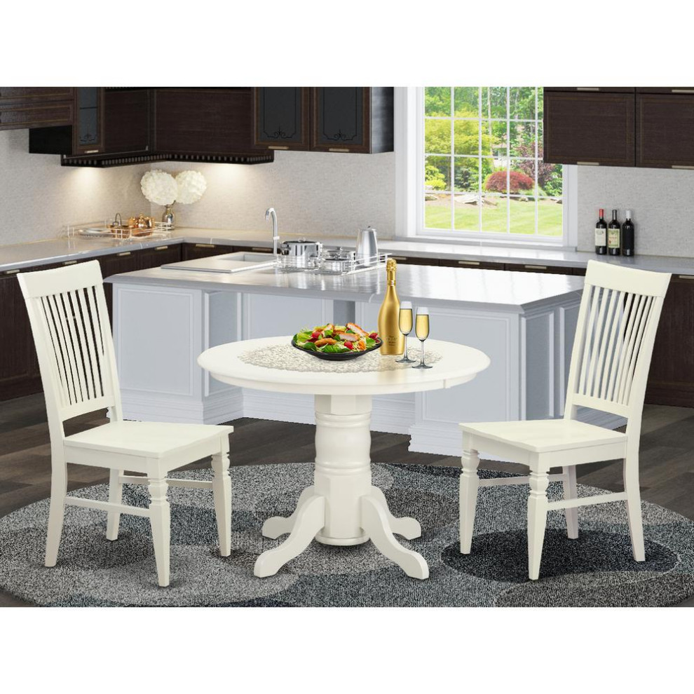 3-Piece Kitchen Nook Dining Set, Dinette Table and 2 Chairs ...