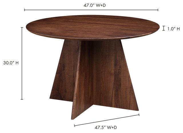 Veneto Round Dining Table - Transitional - Dining Tables - by Kolibri Decor | Houzz
