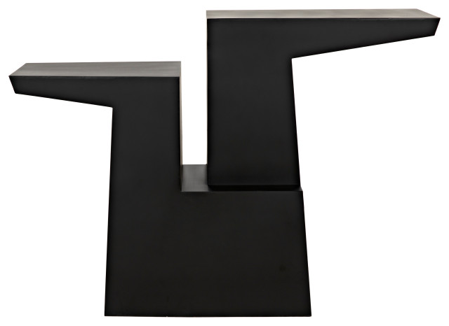 Jazz Console, Black Steel - Transitional - Console Tables - by Noir | Houzz