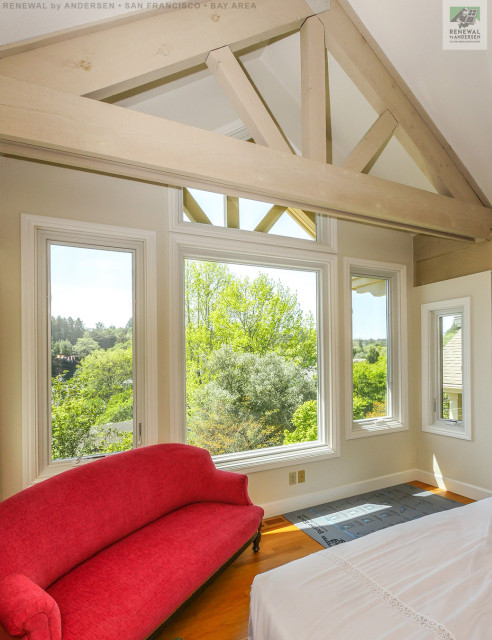Wall of New Windows in Gorgeous Bedroom - Renewal by Andersen San ...