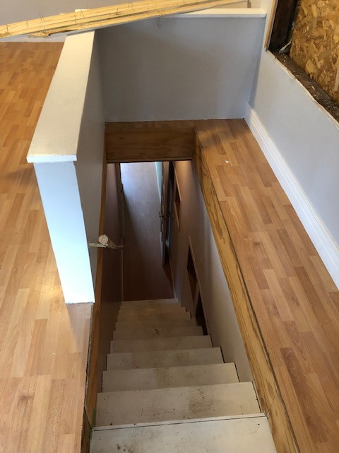 Help with staircase landing..Railing need but how?