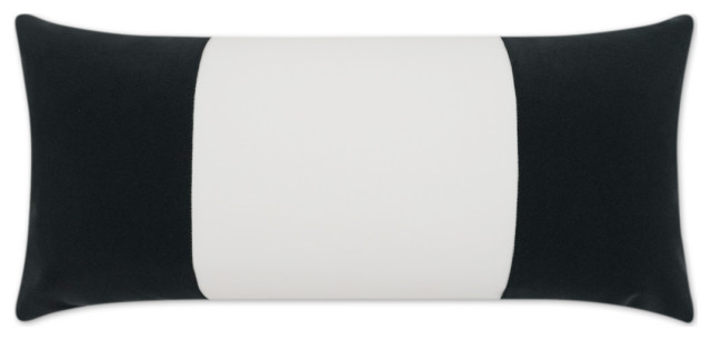 Outdoor Sundance Band Lumbar Pillow - Charcoal, 12" x 24 ...