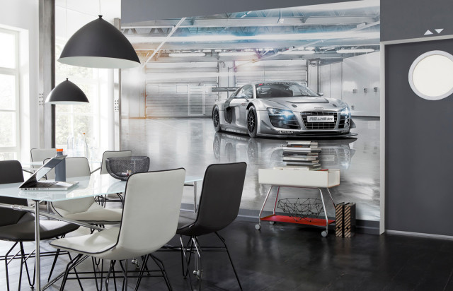 Audi R8 Le Mans Wall Mural - Contemporary - Wallpaper - by Brewster ...