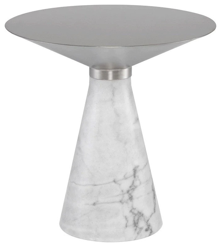 Tara Silver Side Table - Contemporary - Side Tables And End Tables - by ...