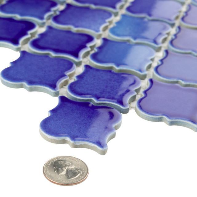 Hudson Tangier Porcelain Mosaic, Tile Sample - Mediterranean - Tile ...