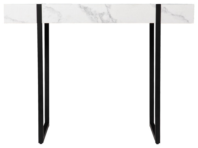 Bianca Modern Faux Marble Console Table - Transitional - Console Tables ...