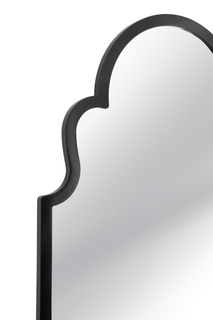 Abbie Floor Mirror - Black - Traditional - Floor Mirrors - by Bassett ...