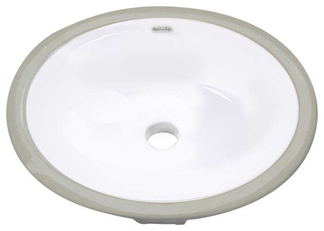 13"X 10"Glazed Bottom Undermount Ceramic Sink - Contemporary - Bathroom ...