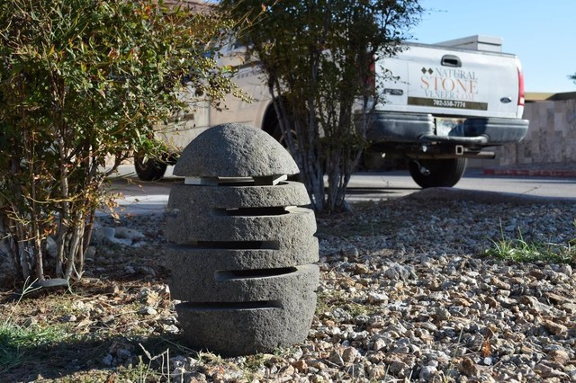 Natural Stone Modern Lighting Fixture - Rustic - Outdoor Lighting - by ...