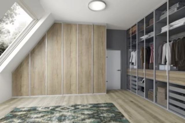 Slanted Sliding Doors - Modern - Bedroom - Toronto - by Komandor Canada ...