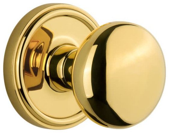 Grandeur GEOFAV_PRV_238 Georgetown Solid Brass Rose Privacy Door ...