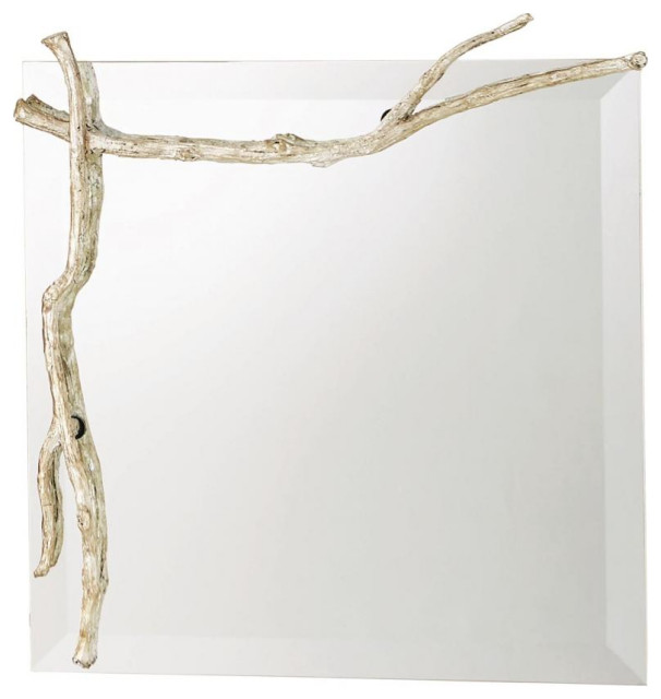 Twig Small Silver Leaf Mirror - Contemporary - Wall Mirrors - by ...