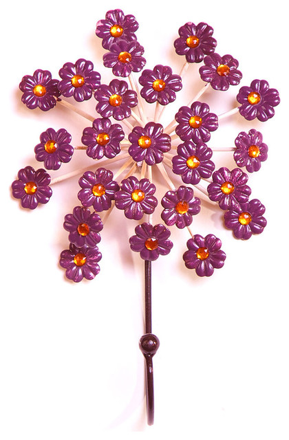 Flower Wall Hook - Eclectic - Wall Hooks - by Urbanest Living | Houzz