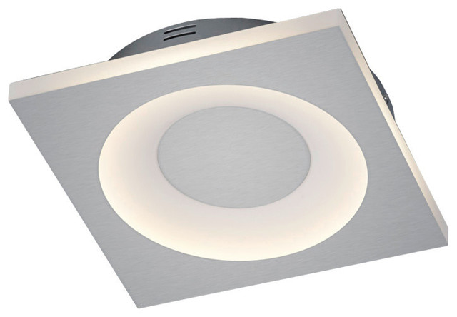 Atlanta LED Ceiling Light, Nickel Matte - Modern - Flush-mount Ceiling ...
