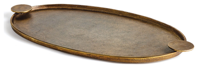 Hahn Decorative Oval Tray - Contemporary - Serving Trays - by Napa Home ...
