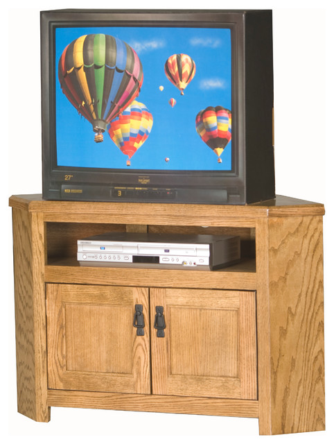 40" Mission Corner Entertainment Console - Farmhouse - Entertainment ...
