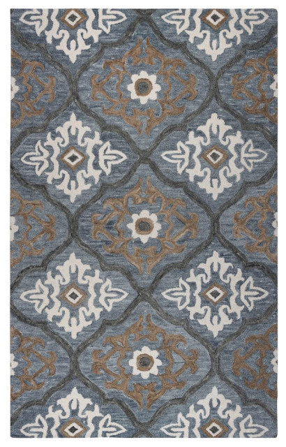 Rizzy Leone Lo9995 Blue Rug, 2'x3', 5' x 8' - Mediterranean - Area Rugs ...