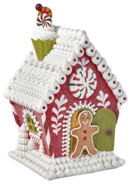 December Diamonds Christmas Sprinkles Gingerbread Cookie House With Led ...