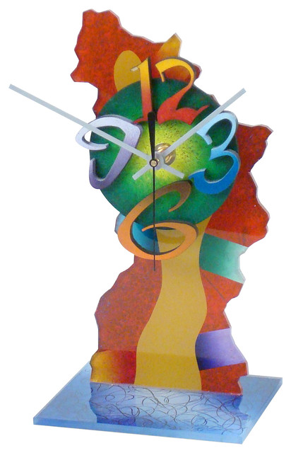 Peninsula 2 Table Clock - Contemporary - Desk And Mantel Clocks - by ...