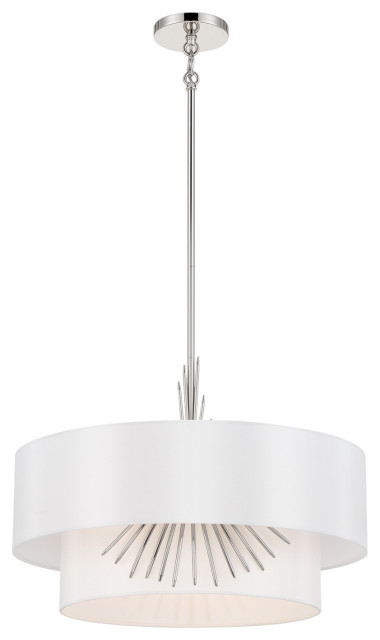 Gramecy - By Robin Baron 3-Light Pendant in Brushed Nickel ...