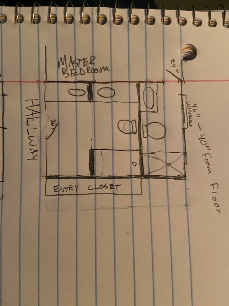Please Help - back to back bathroom layout / remodel | Houzz Forum