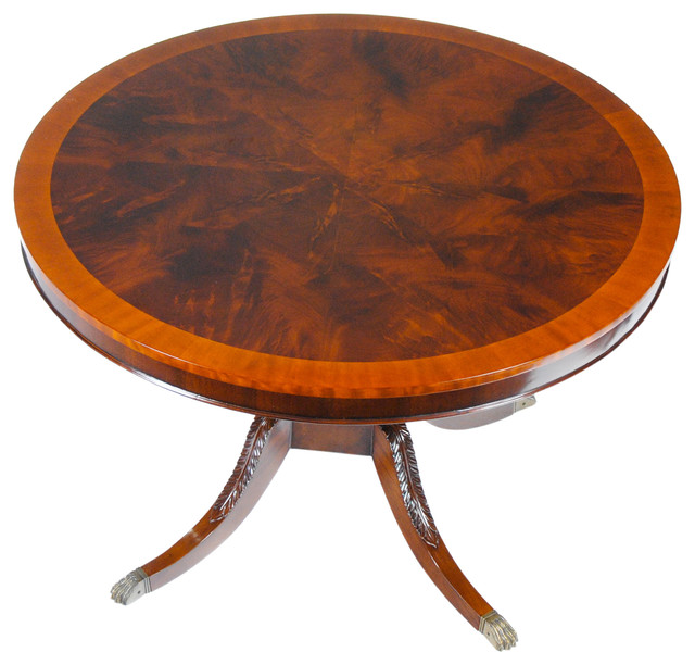 Mahogany Lyre or Harp Round Table - Traditional - Coffee Tables - by ...