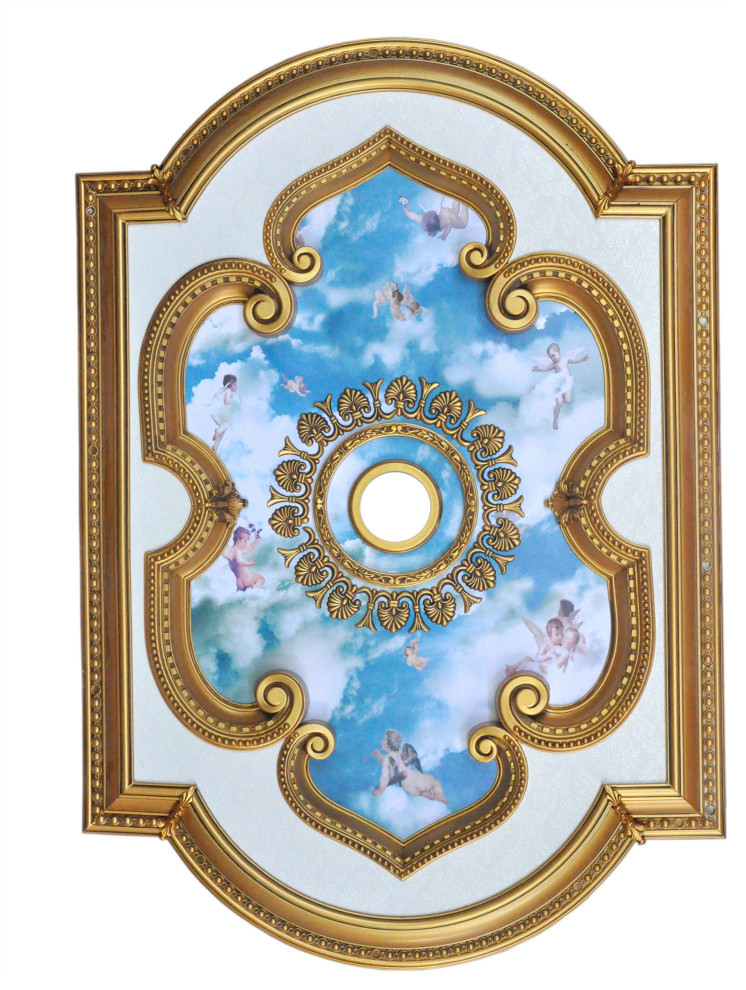 Artistry Lighting, Rectangular Gold Ceiling Medallion, ARC0913-CF-021 ...