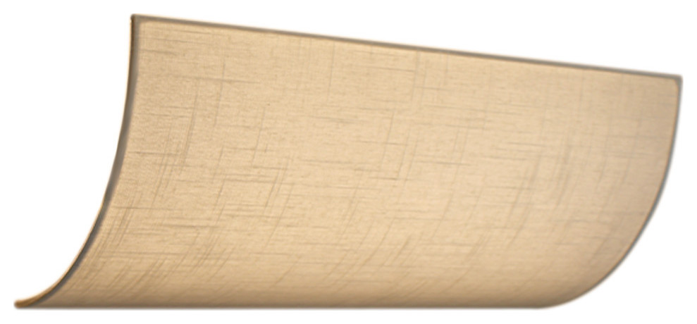 Moderne Vanity Light Cover Conversion Kit, 20"W White Textured Fabric ...