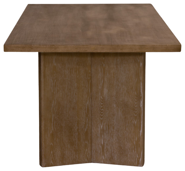 Fraser Rectangular Dining Table, Brown - Farmhouse - Dining Tables - by ...