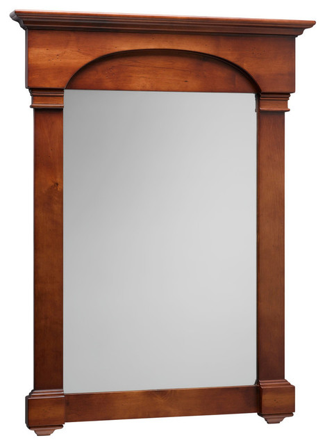 Ronbow 30"x39" Verona Solid Wood Framed Bathroom Mirror, Colonial Cherry, 30 - Traditional ...