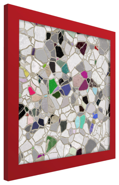Grandeur Spotlight Mirror And Wall/Floor Art Set, Italian Red, WM05038 ...