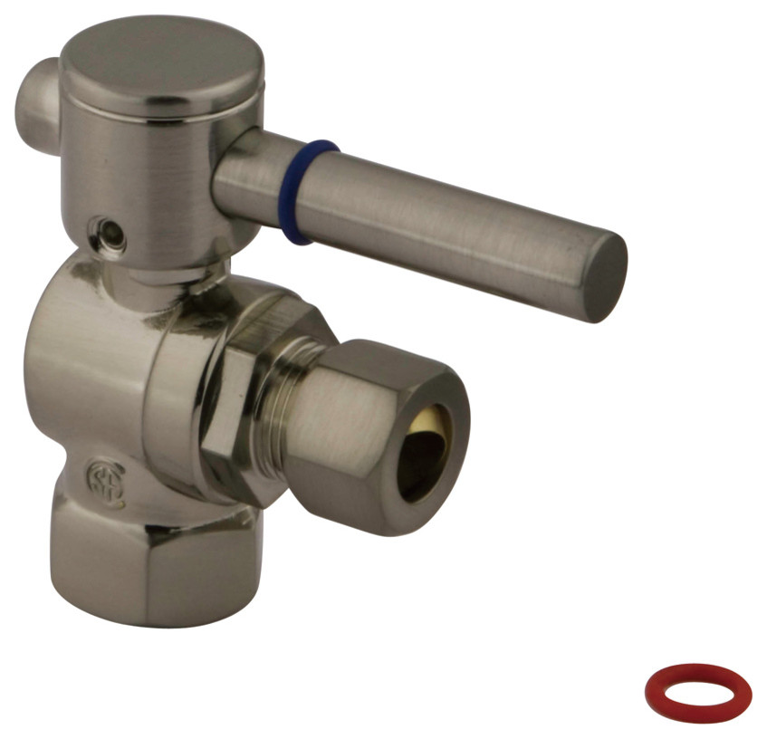 Concord Angle Stop with 3/8" IPS x 3/8" OD Compression - Traditional ...