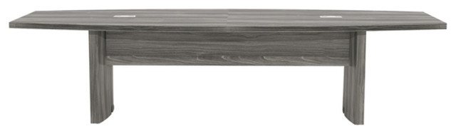 Mayline Aberdeen Series Engineered Wood Conference Table in Steel Gray ...